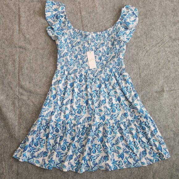 Lilly Pulitzer | Dresses | Lilly Pulitzer Jilly Smocked Mini Dressxl ...